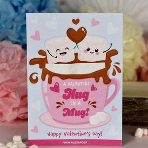 Printable Valentine's Day Hot Chocolate Tags | Valentines Classroom ...