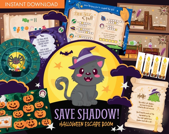 Halloween Escape Room | Digital Download | Printable Halloween Game ...