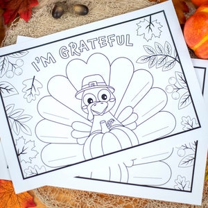 Thanksgiving Turkey Coloring Page: Kids Activity, Classroom Printable ...