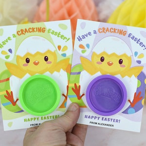 Play Dough Easter Gift Card | Printable Class Easter Gifts | Non-candy ...