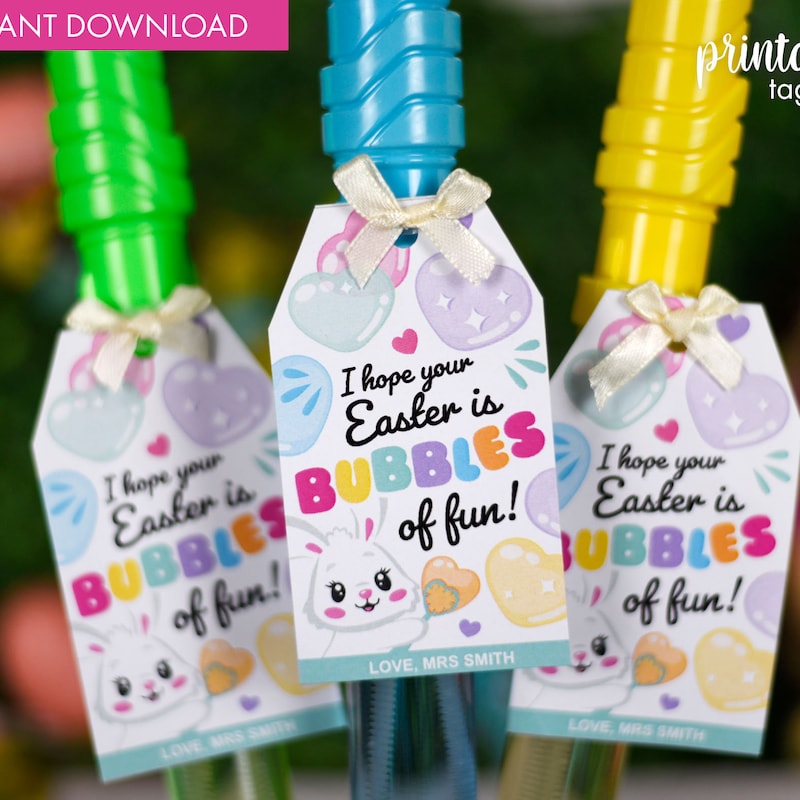 Bubbles Tag - Etsy