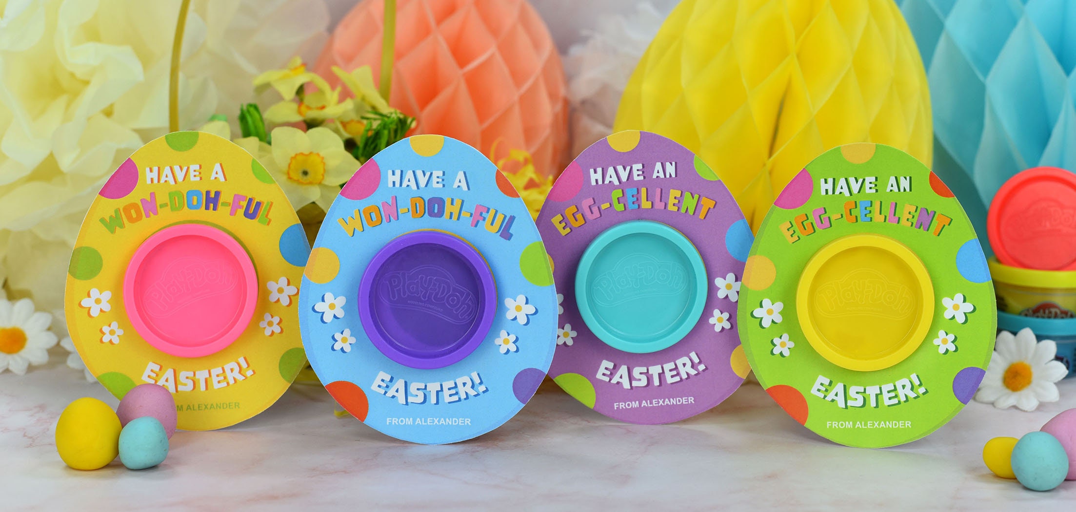 Printable Easter Play Dough Gift Card Holders: 6 Designs (PDF) - Etsy