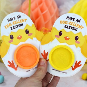 Play Dough Easter Gift Card | Printable Class Easter Gifts | Non-candy ...