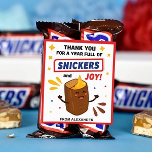 Printable Candy Thank You Gift Tag | Teacher Appreciation Week | Thank ...