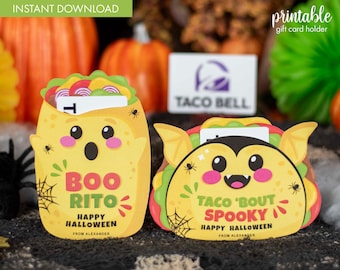 Printable Halloween Spooktacular Teacher Gift Card Holder. - Etsy
