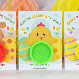 Play Dough Easter Gift Card | Printable Class Mates Gift | Non-candy ...