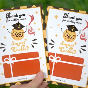 Printable Teacher Appreciation Gift Card Holder: Smart Cookie (PDF) - Etsy