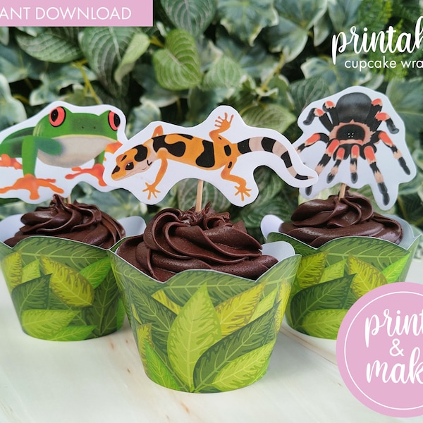 Reptile Cupcake - Etsy