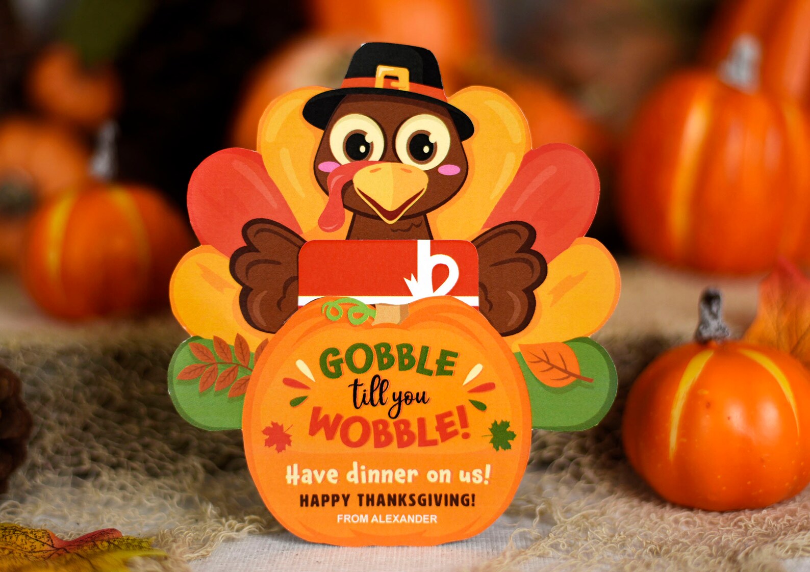 Thanksgiving Turkey Gift Card Holder: Printable Teacher/employee Gift ...