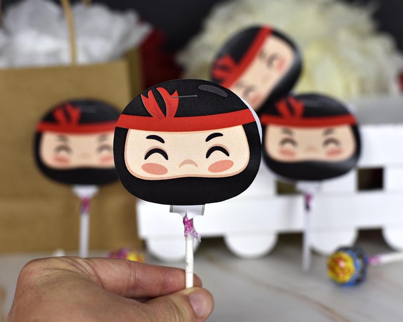 Printable Ninja Lollipop Wrappers: Birthday Party Favors (PDF) - Etsy