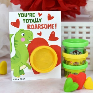 Play Dough Valentines Gift Card | Printable Class Valentine Day Gifts ...