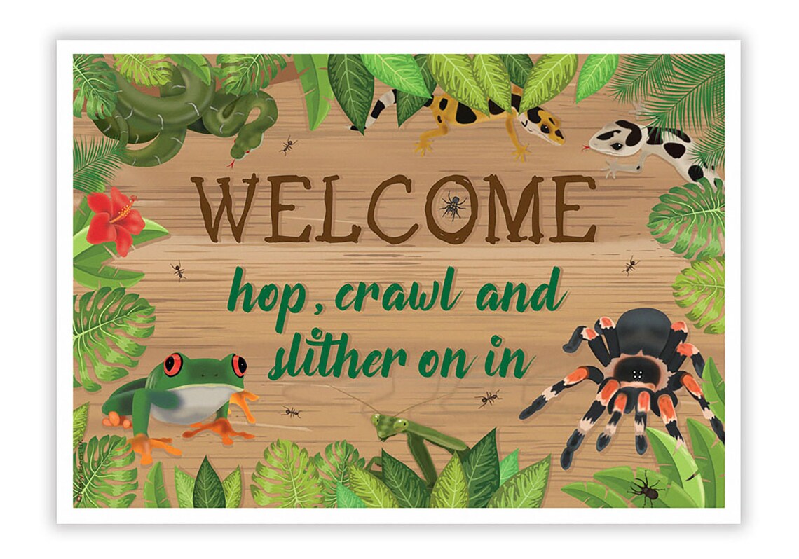 Printable Reptile Party Signs: Jungle Theme Decor (digital Download) - Etsy