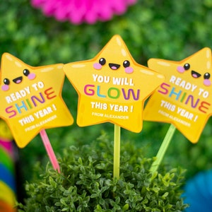 Printable Star Glow Stick Tags: Teacher Student Gift (PDF) - Etsy