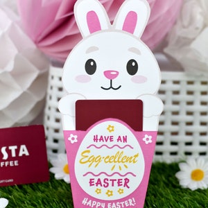Printable Easter Gift Card Holder Bunny and Chick Design | Easter ...