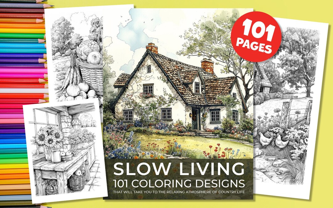 Coloring Pages Printable - Slow Living: 101 Coloring Designs That Will ...