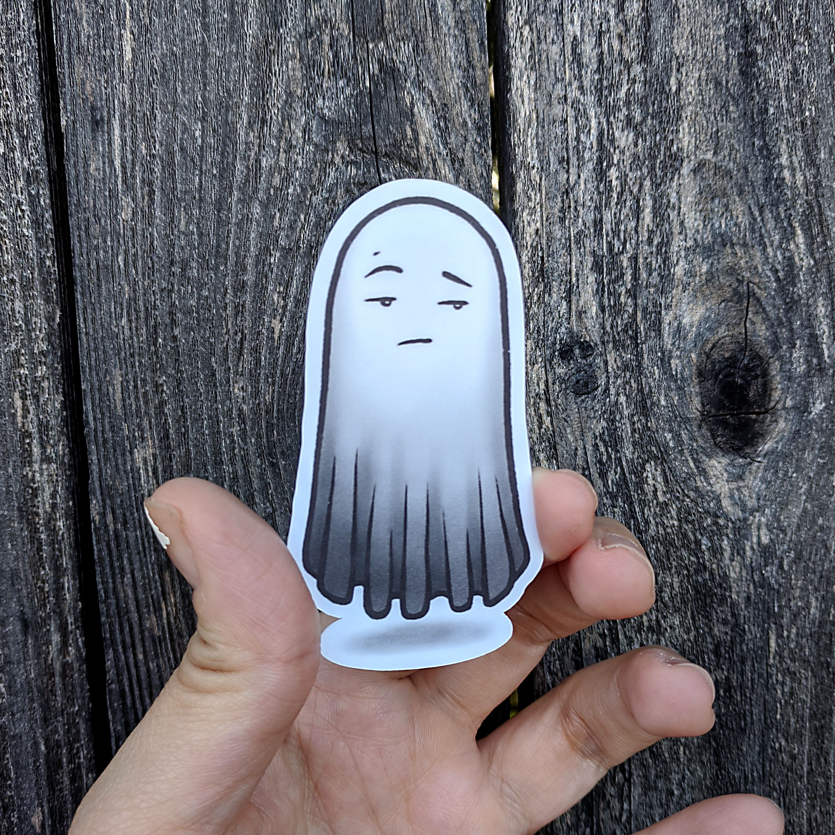 Side Eye Ghost Sticker | Etsy