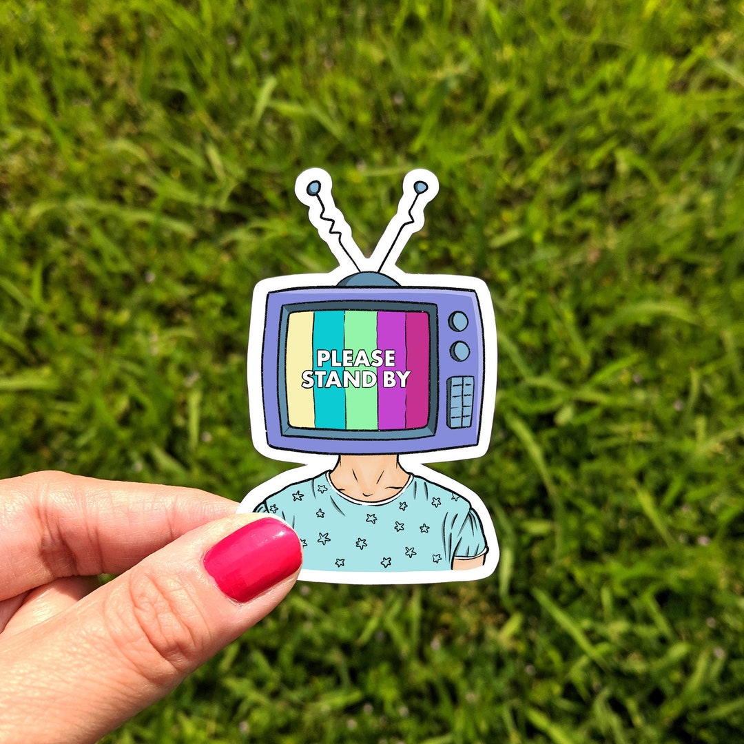 Please Stand by TV Sticker - Etsy