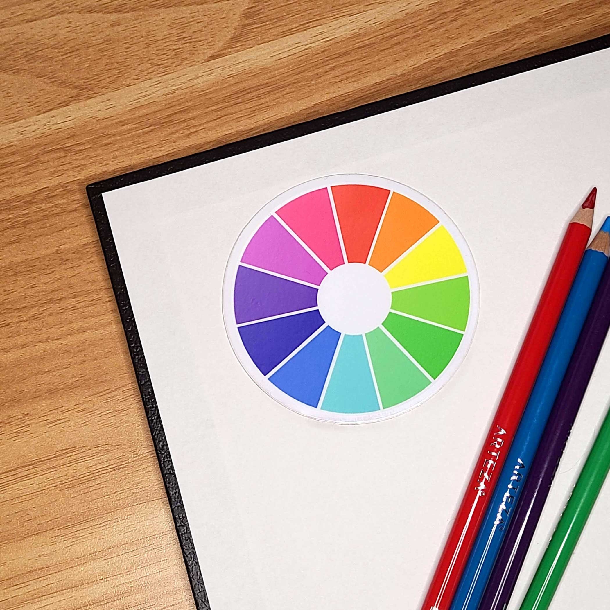 Cyan Magenta Yellow Color Wheel Sticker CMY | Etsy