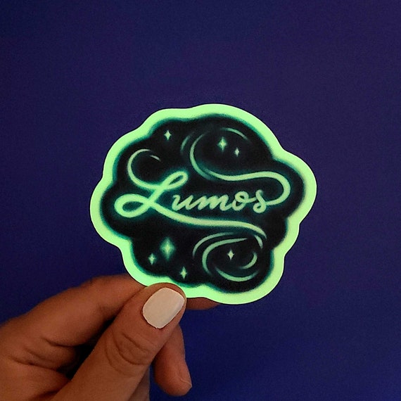 Lumos Glow in the Dark Sticker | Etsy