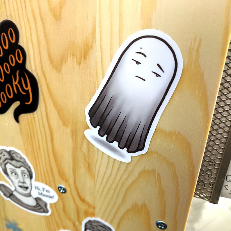 Side Eye Ghost Sticker - Etsy