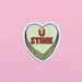 U Stink Funny Valentines Sticker - Etsy