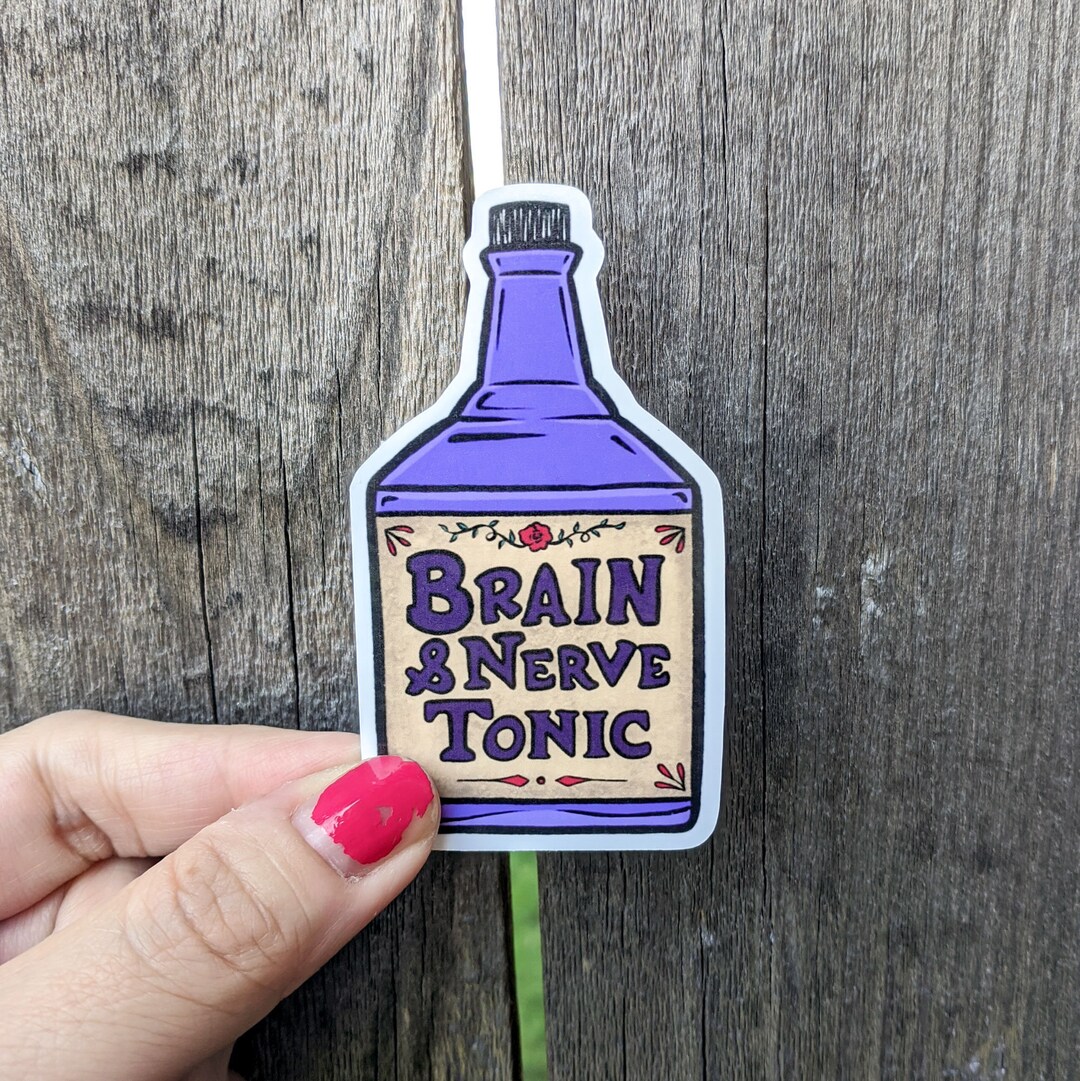 Brain & Nerve Tonic Vinyl Sticker - Etsy