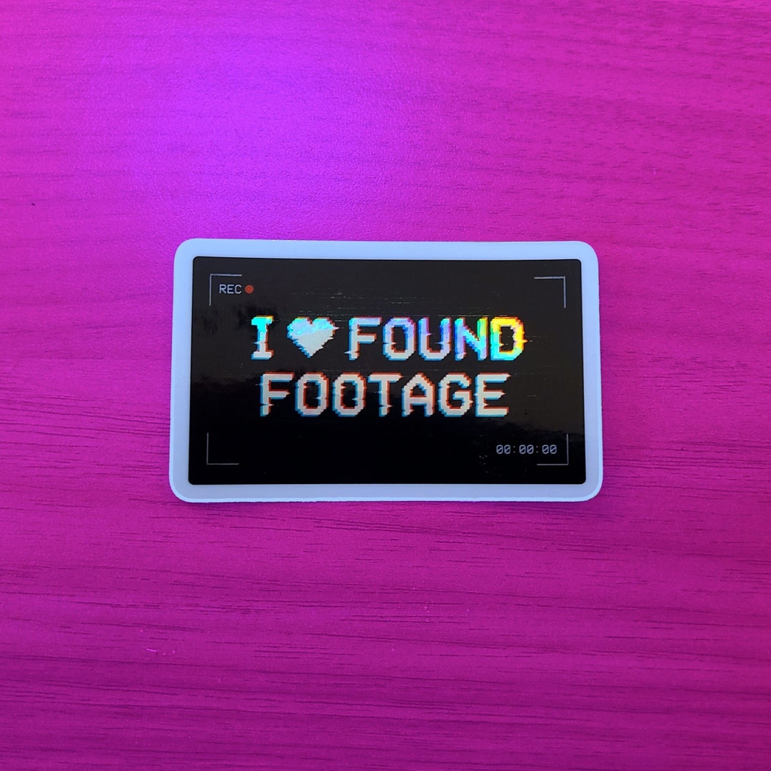 I Love Found Footage Holographic Sticker - Etsy