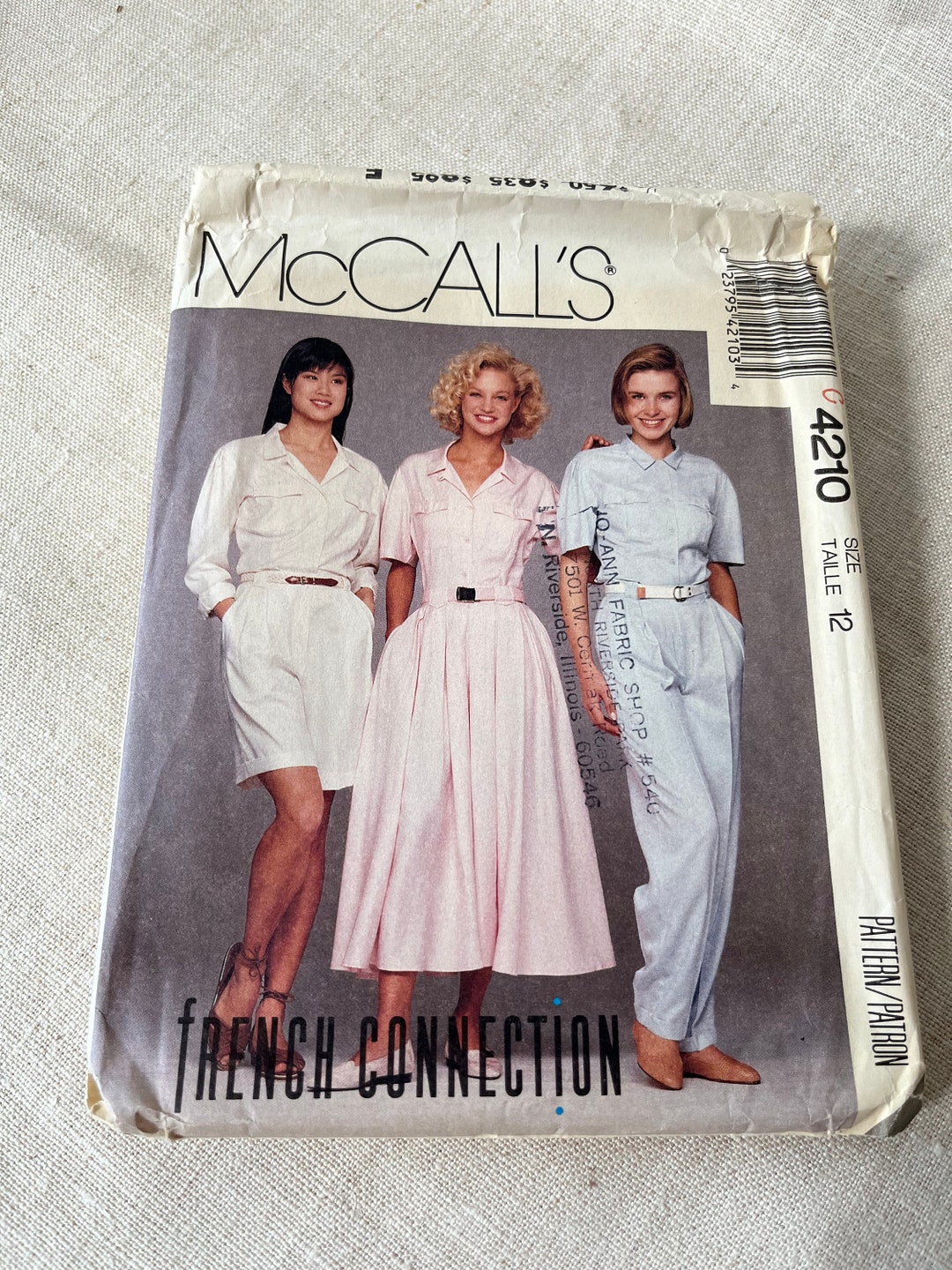 80's Mccall's Pattern French Connection 4210 - Etsy