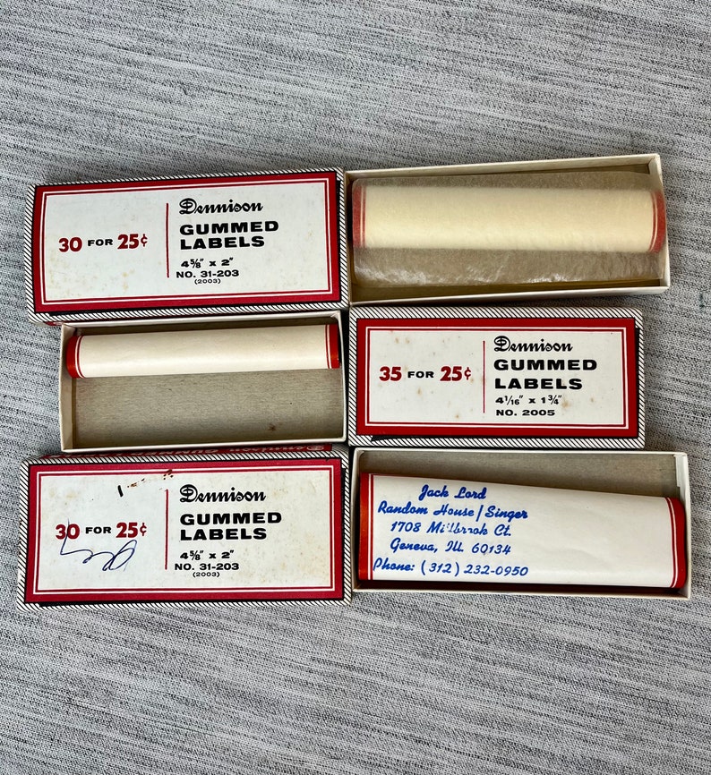 Assorted Dennison Labels an More - Etsy