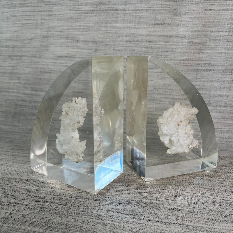 Lucite Bookends - Etsy