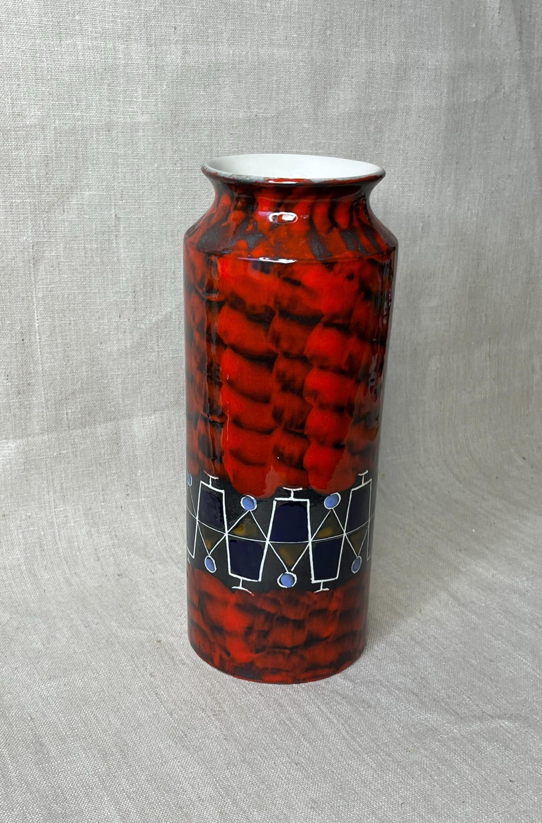 CEMAS Italian Pottery Vase - Etsy