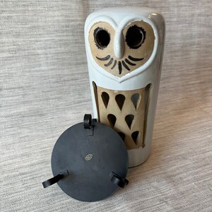 Tall Ceramic Owl Tea Light Japan - Etsy