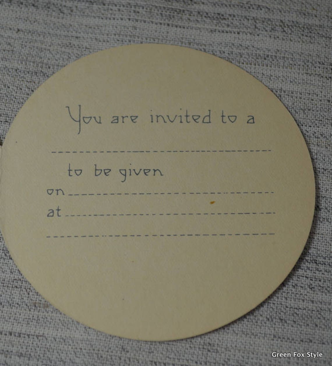Vintage Party Invitation From the 1920's Unused - Etsy