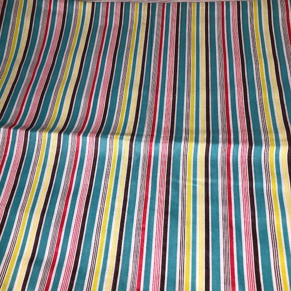 Striped Cotton Fabric - Etsy