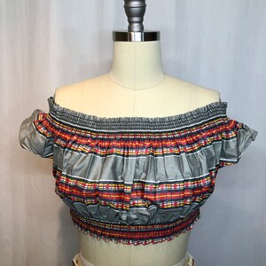 Vintage Rockabilly Plaid Midriff Top, Monte Carlo, Patti-hug - Etsy