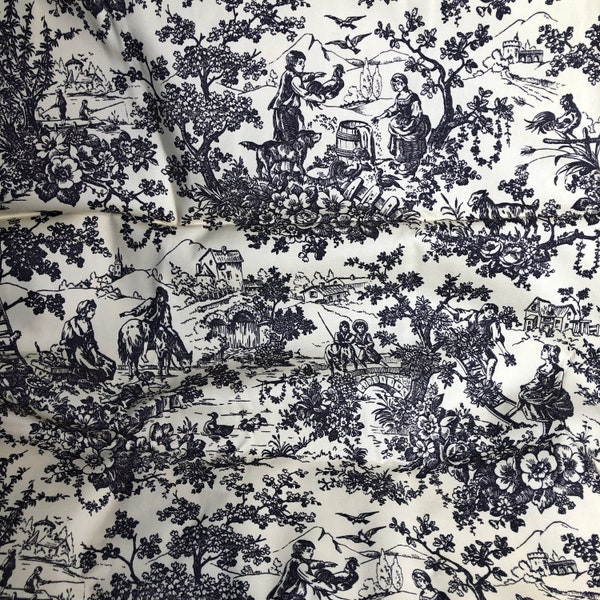 Vintage Toile Fabric - Etsy