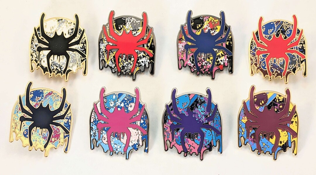 Spider Dimension Enamel Pin - Etsy