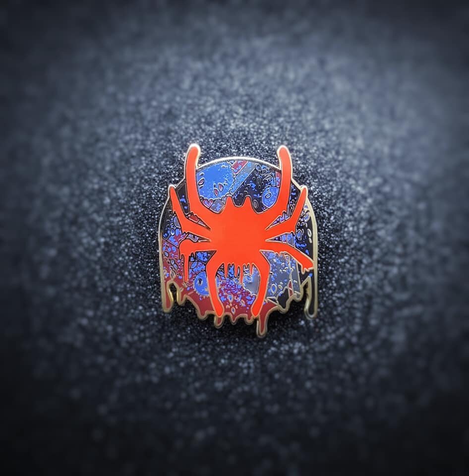 Spider Dimension Enamel Pin - Etsy