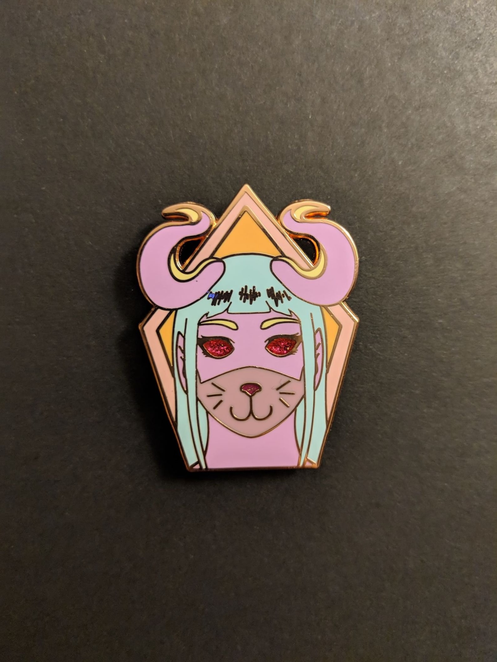 Demon Girl Mika Enamel Pin - Etsy