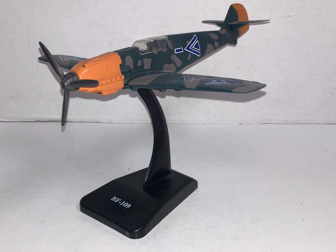 Excellent Plastic BF-109 Airplane Model on Stand - Etsy