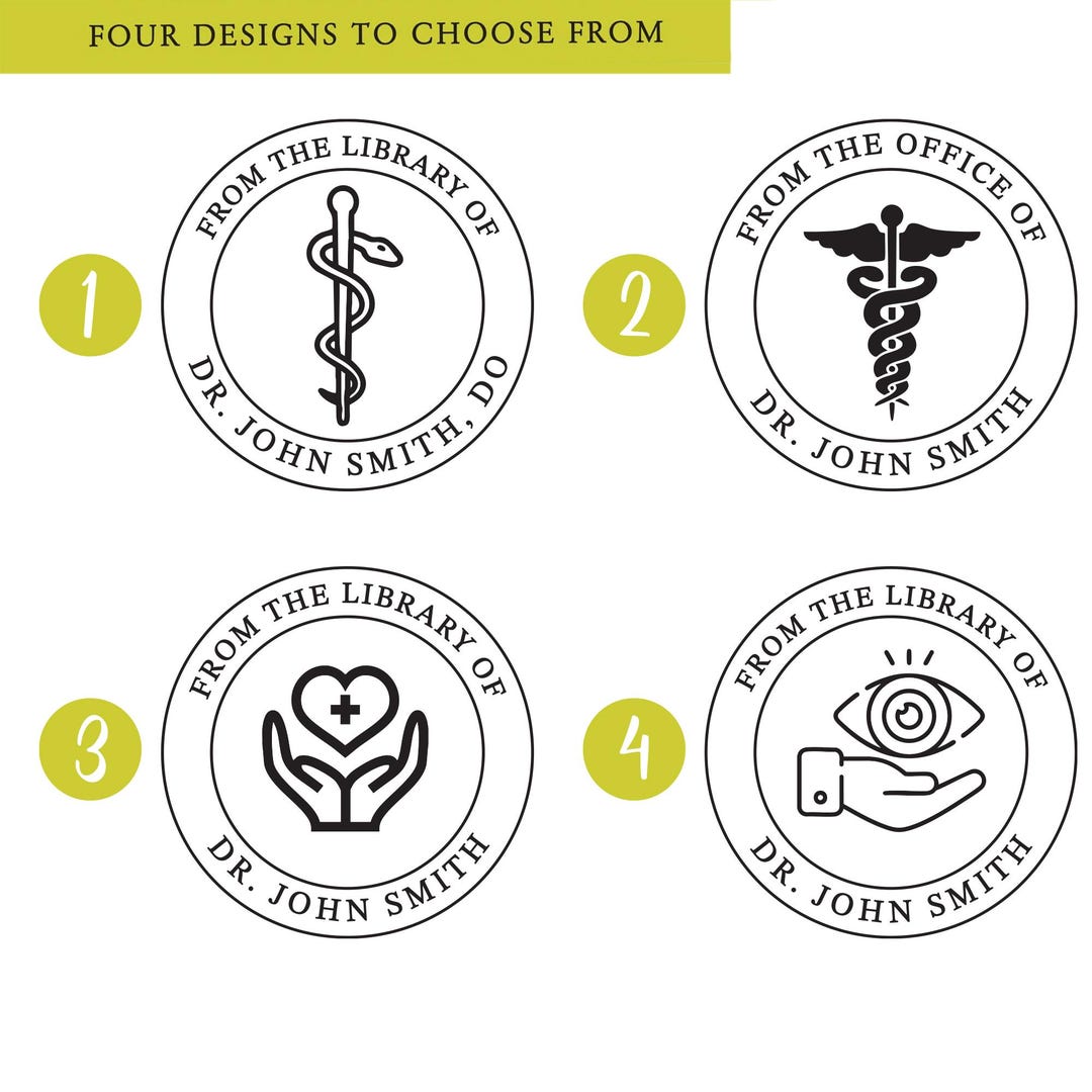 Personalized Doctor Book Embosser or Stamp: Medical Gift for Doctors ...
