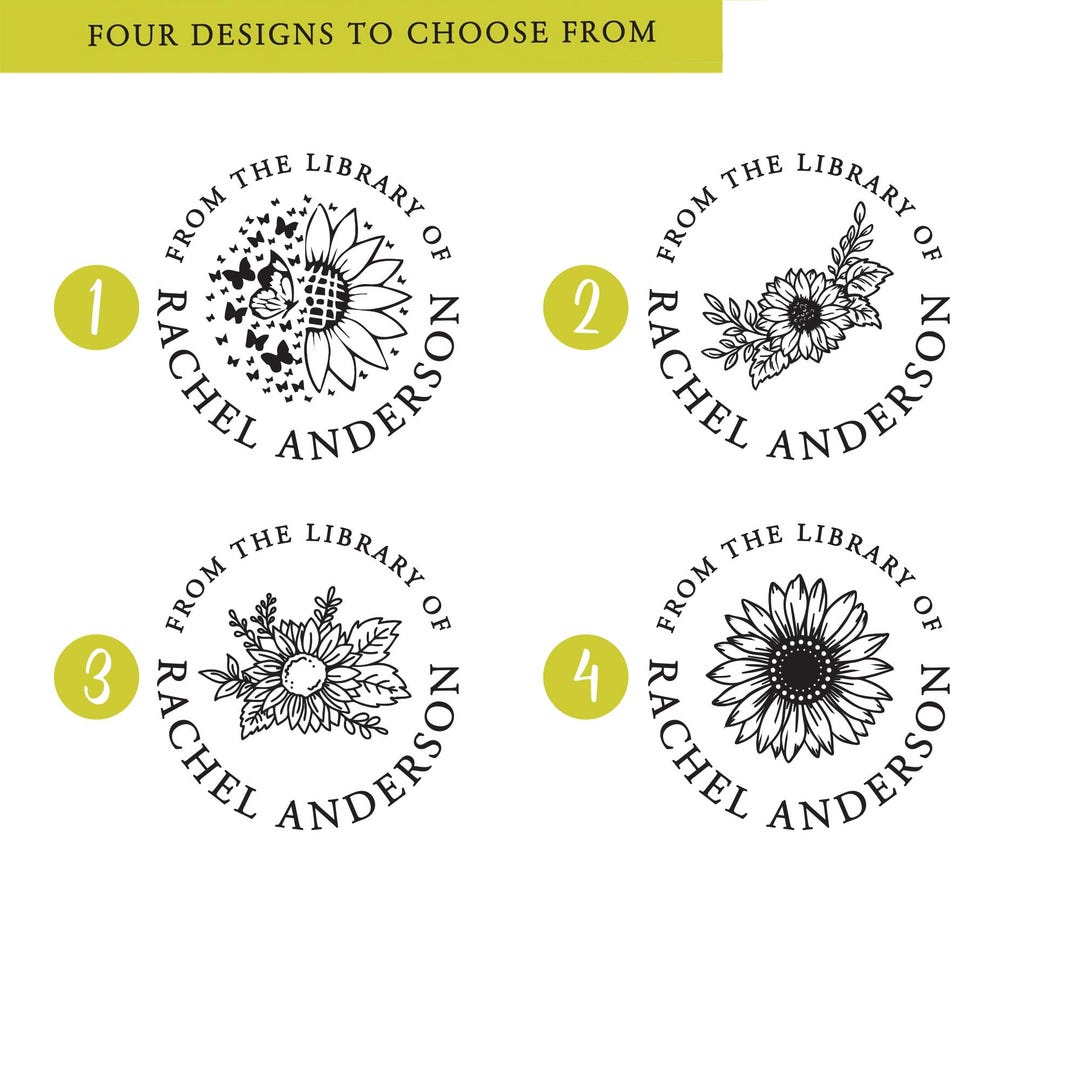 Custom SUNFLOWER BOOK EMBOSSER / Custom Sunflower Embosser / Sunflower ...