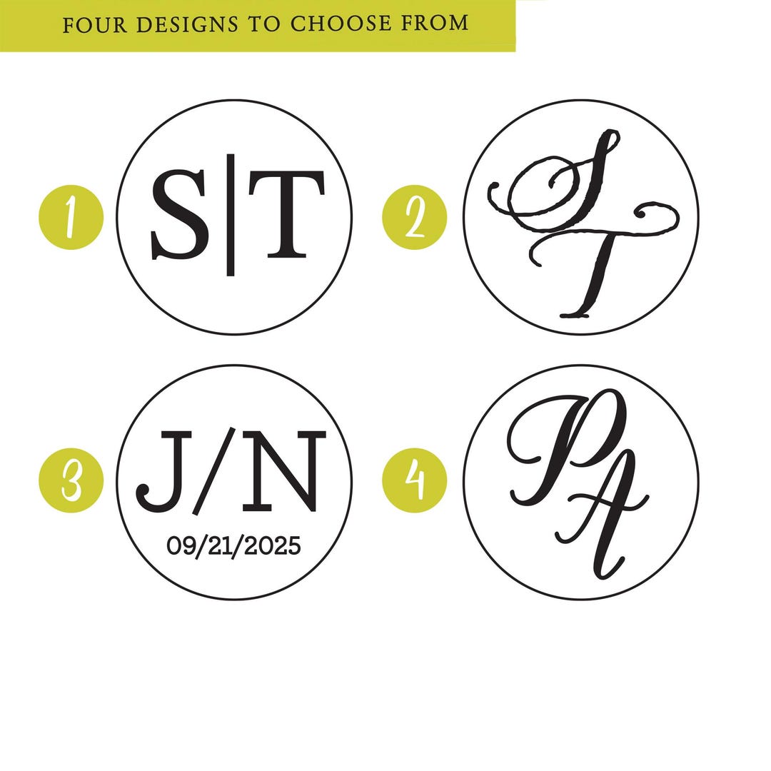 Custom Initials Embosser - Personalized Embosser, Wedding Embosser ...