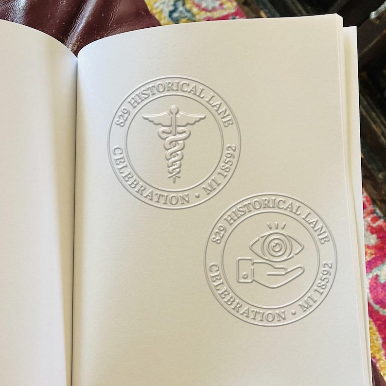 Personalized Doctor Address Embosser or Stamp: Medical Gift for Doctors ...