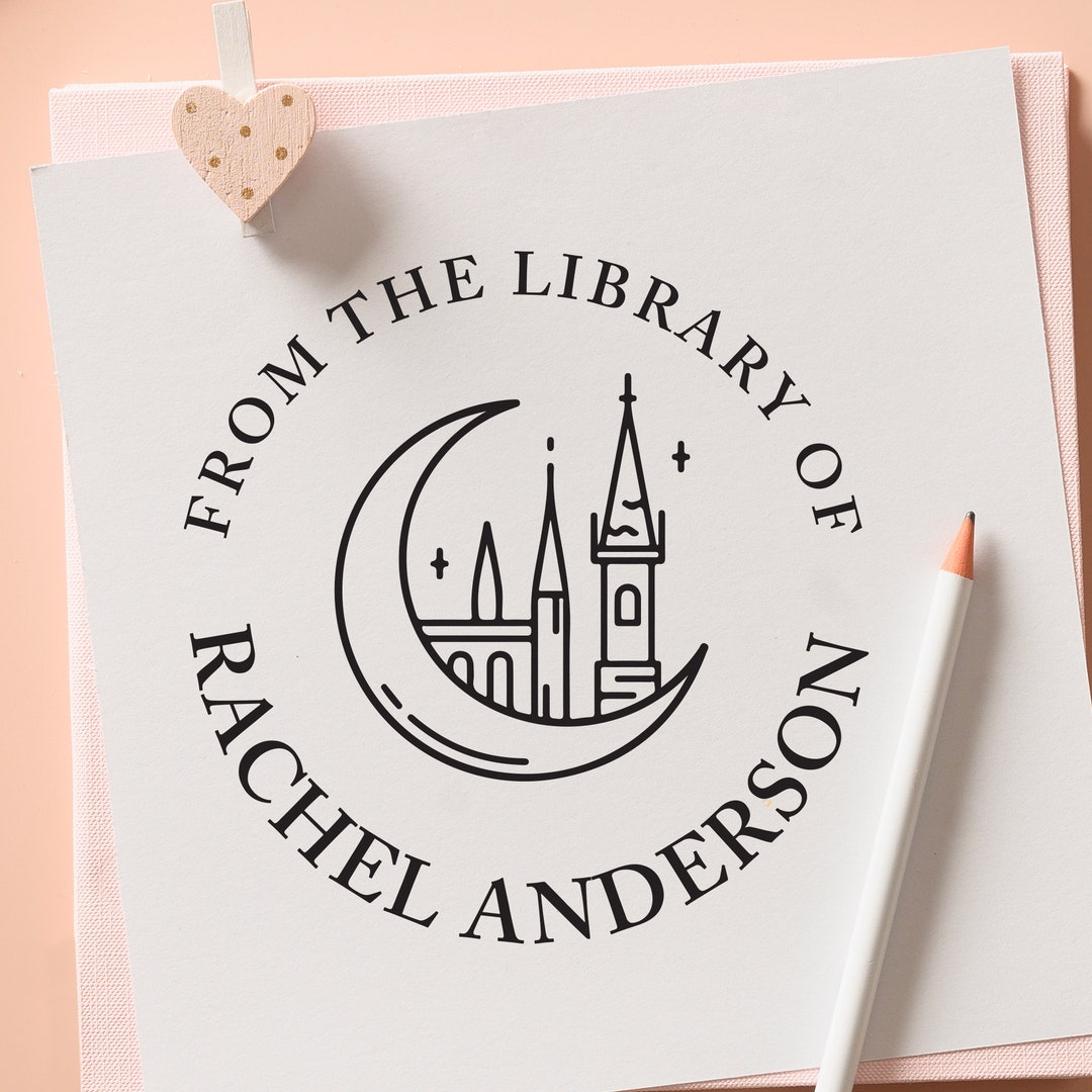 Castle Library Embosser, Castle Book Stamp, Magic Book Plate, From the ...