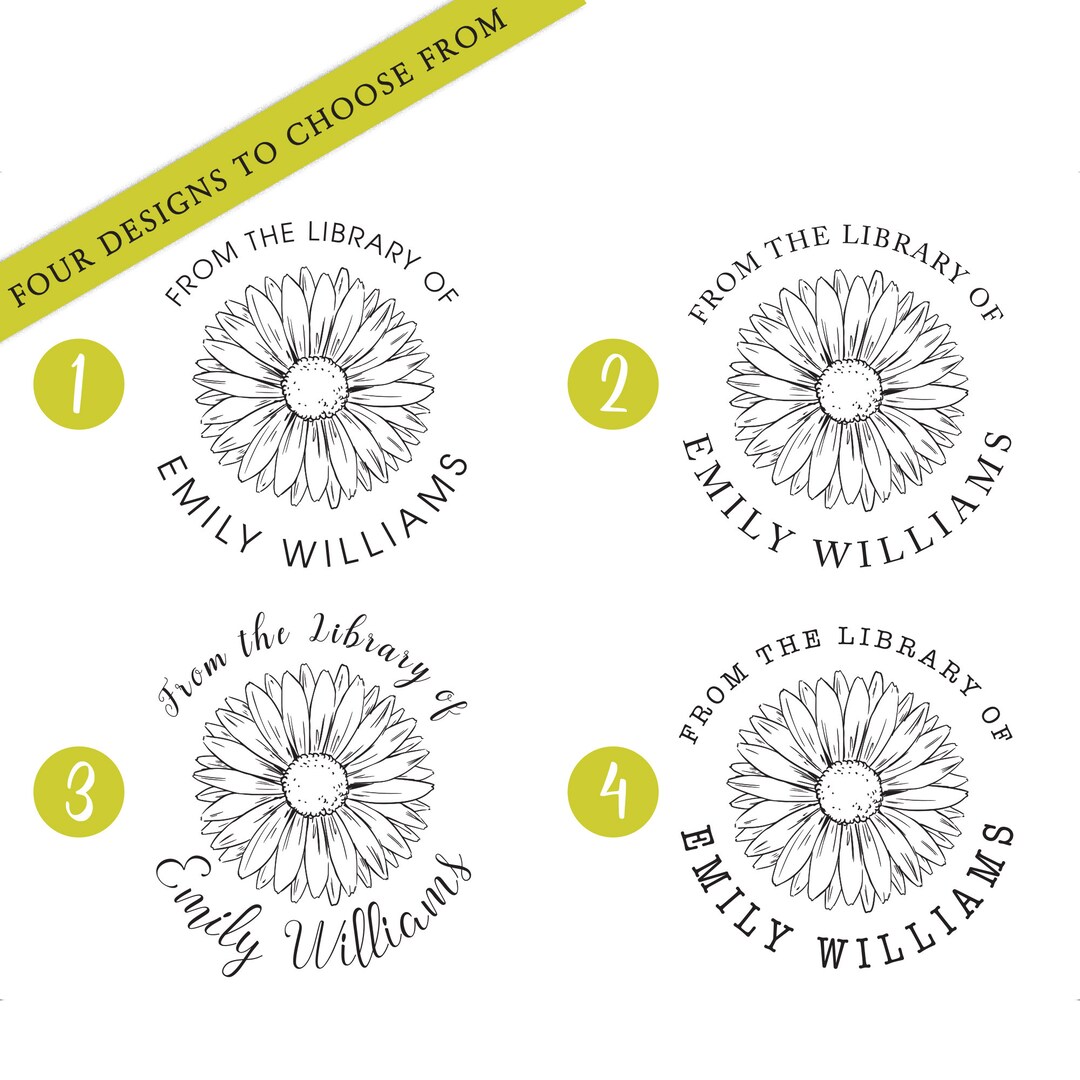 Custom Sunflower BOOK EMBOSSER / Custom Sunflower Embosser / Sunflower ...