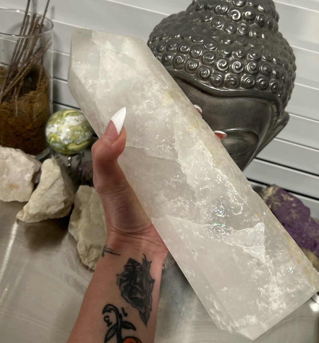 Beautiful Extra Large Quartz Point Tower - Etsy