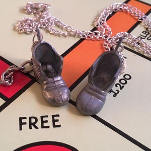 Old Boot Vintage Monopoly Piece Keyring / Necklace large - Etsy