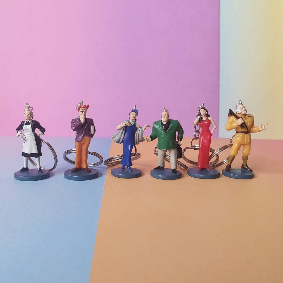 CLUEDO Suspects Keychains Keyrings - Etsy