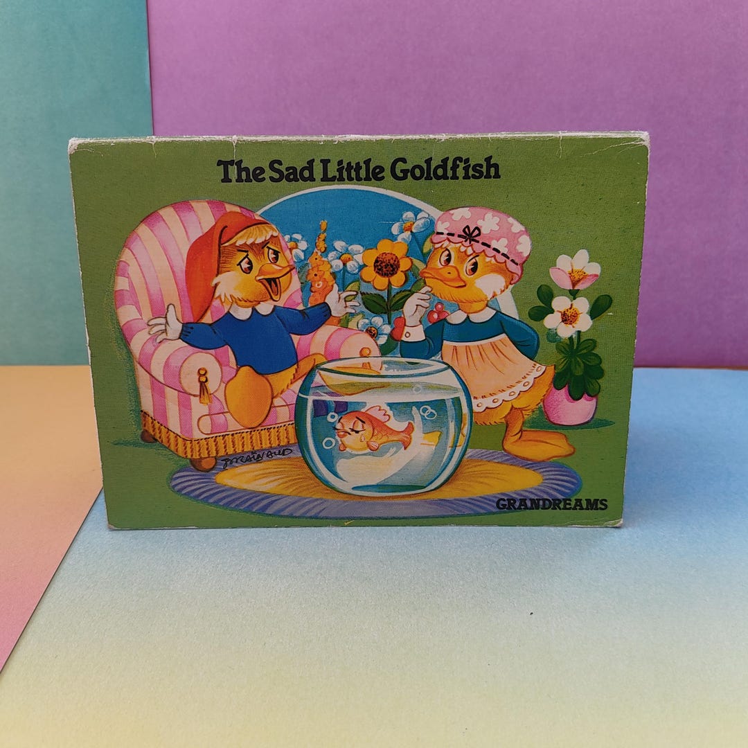 The Sad Little Goldfish 1980s Pop-up Vintage Mini Story Book - Etsy